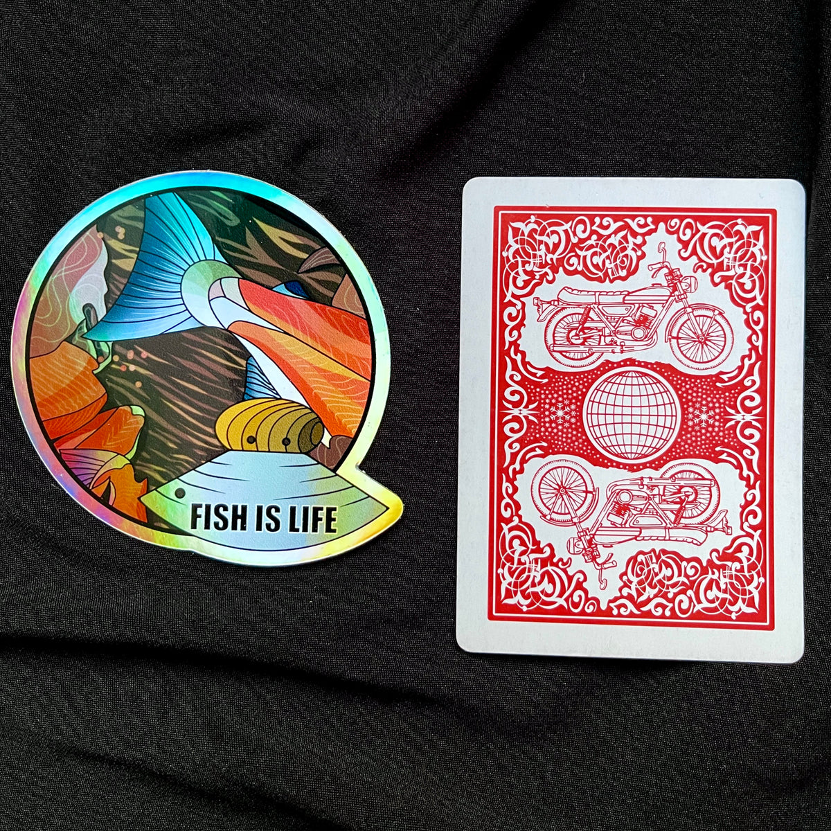 Fish Is Life Sticker - Holographic Sticker – The Color Cave